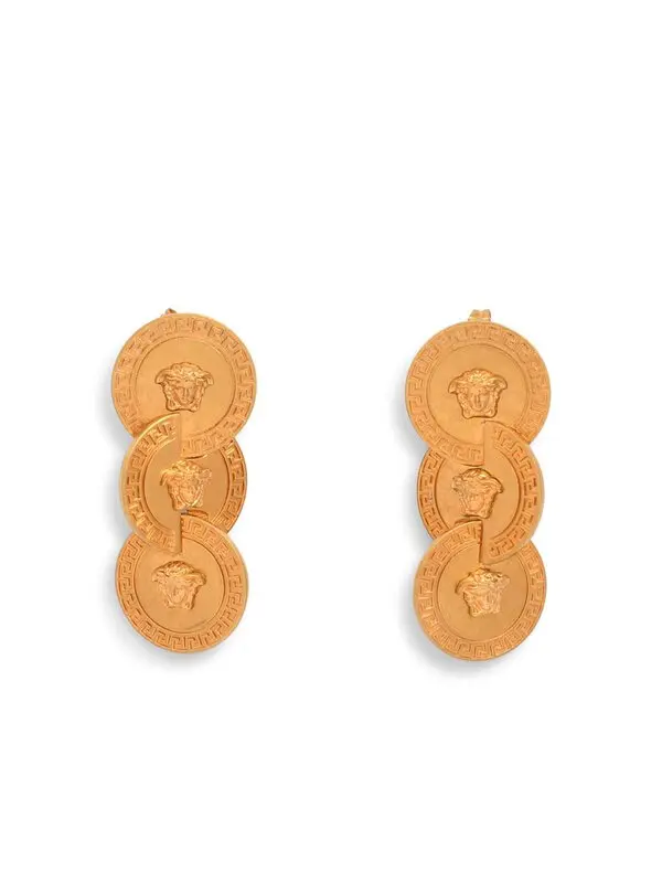 Versace Tribute' Brass Earrings