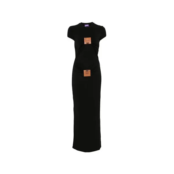 JEAN PAUL GAULTIER Crew Neck Floor-length Dress - Black