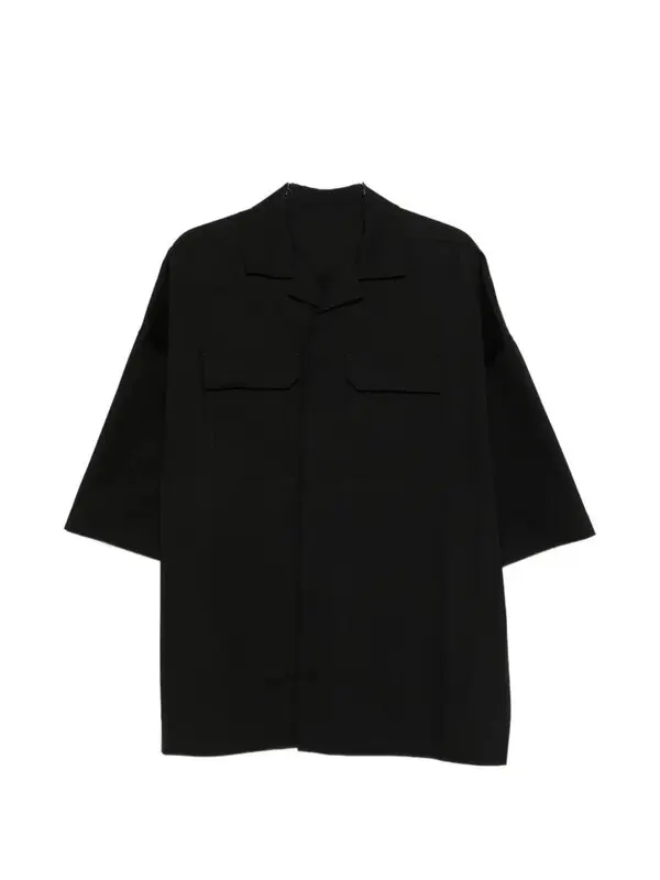 Rick Owens Shirt With Flap Pocket And Camp Collar