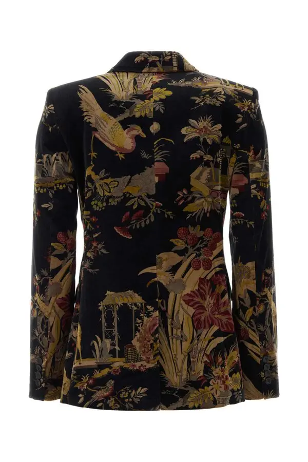 Etro Printed Velvet Blazer