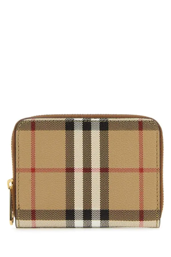 Burberry Printed E-canvas Wallet - Multicolor