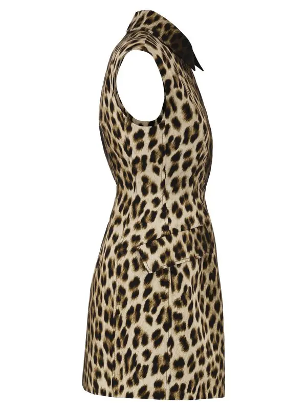 Sportmax Printed Cotton Mini Dress