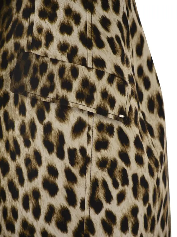 Sportmax Printed Cotton Mini Dress
