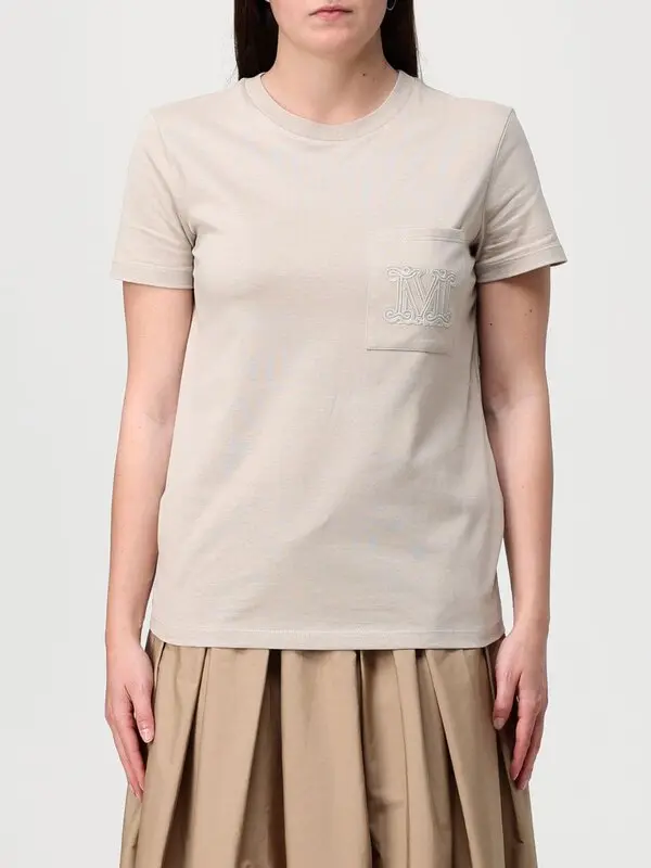 Max Mara Cotton T-shirt - Gray