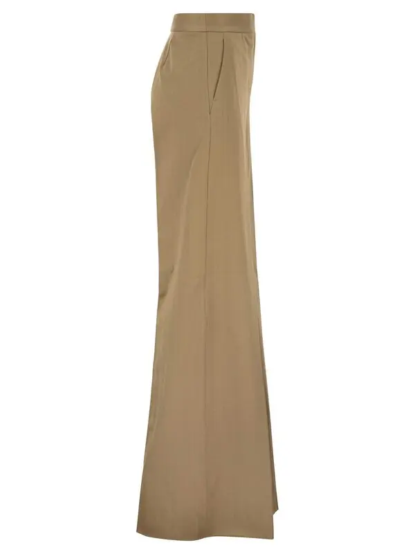 Max Mara Mxmoliato Pure Cotton Wide-leg Trousers - Multicolor