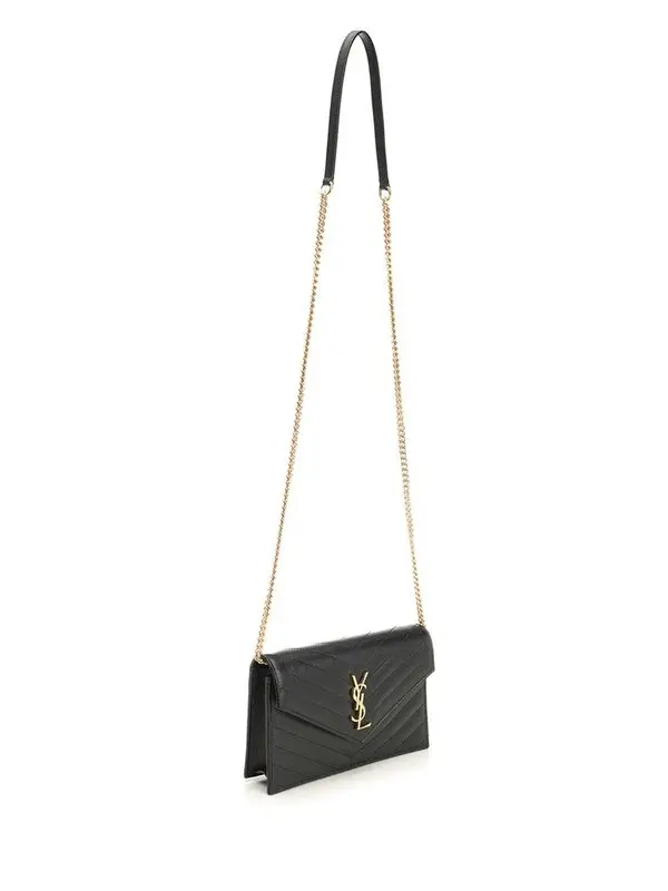 Saint Laurent Chain Wallet - Black