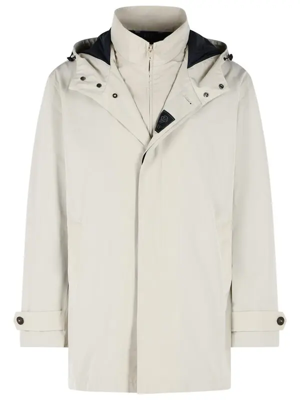 FAY Microfaille Parka - Cream