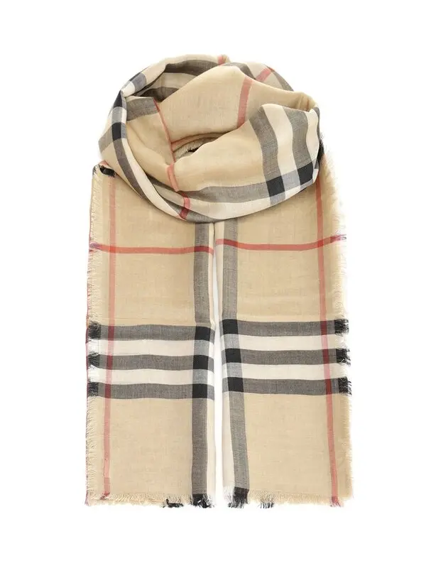 Burberry Wool And Silk Scarf