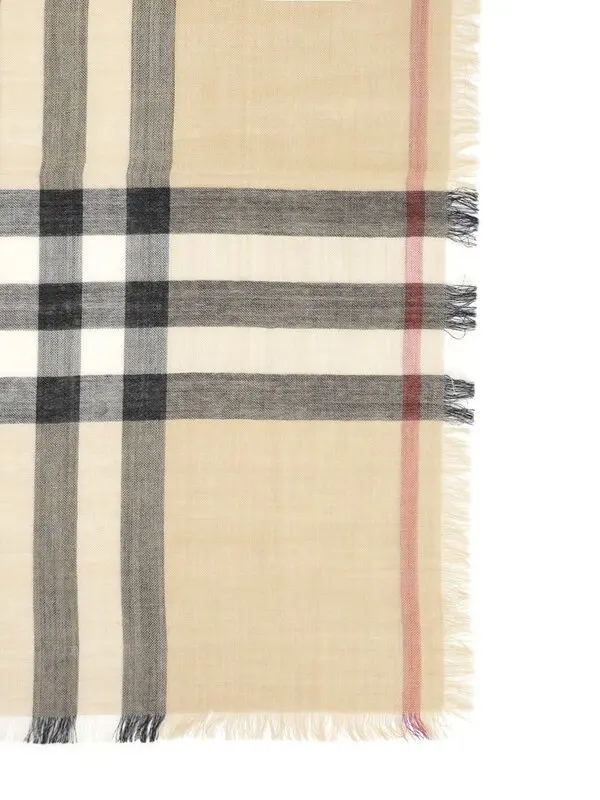 Burberry Wool And Silk Scarf