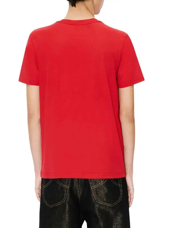 Kenzo Slim-fit Cotton T-shirt With Embroidered Boke Flower
