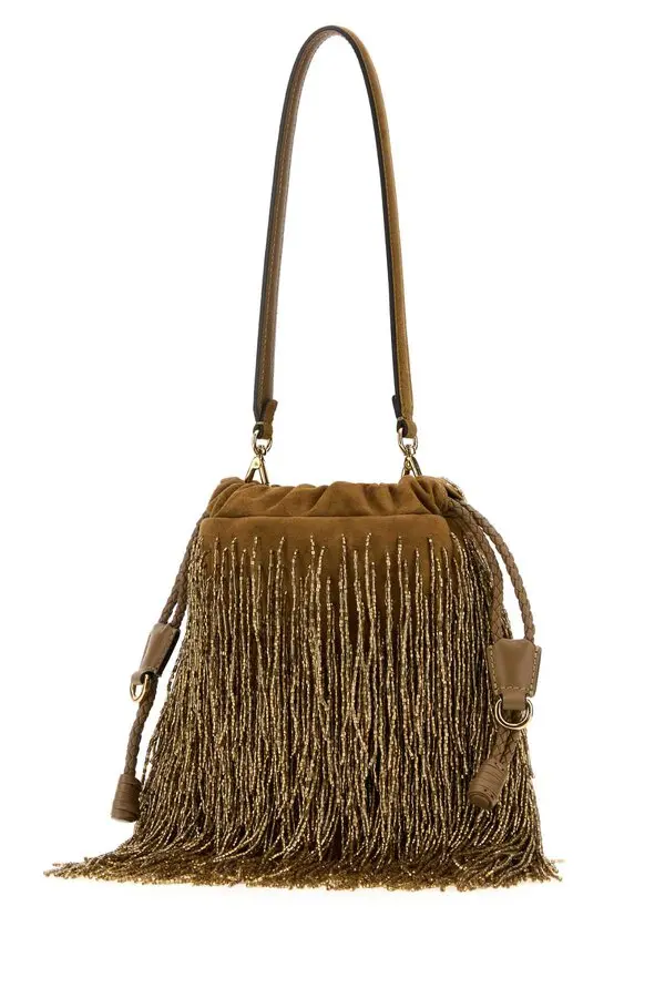 Etro Suede Kalispera Bucket Bag - Brown
