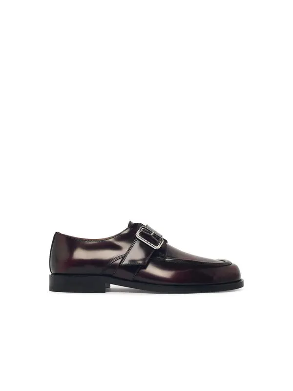 Marni Burgundy Leather Loafers - Multicolor