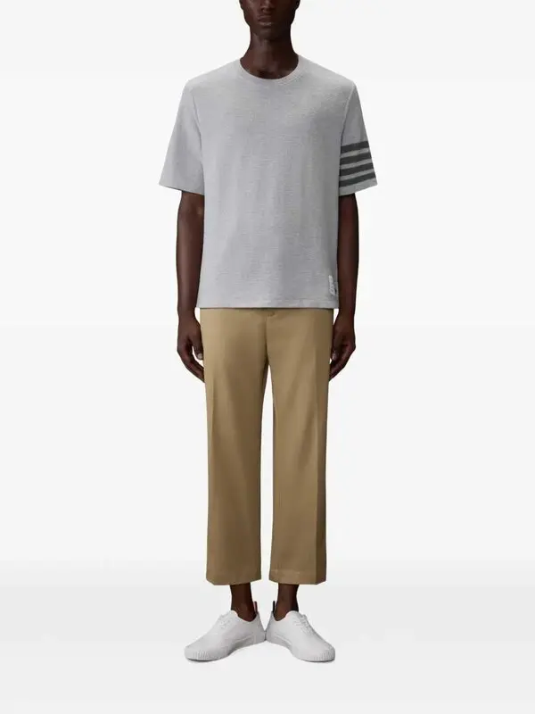 Thom Browne T-shirt With 4-stripe Detail