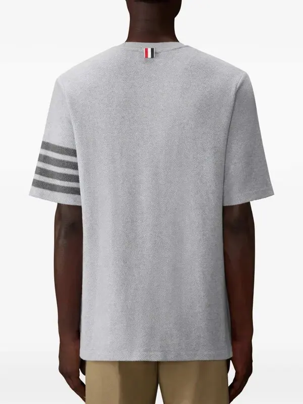 Thom Browne T-shirt With 4-stripe Detail