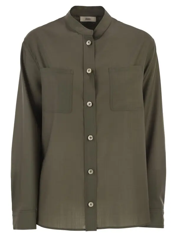 Herno Shirt With Chest Pockets - Multicolor