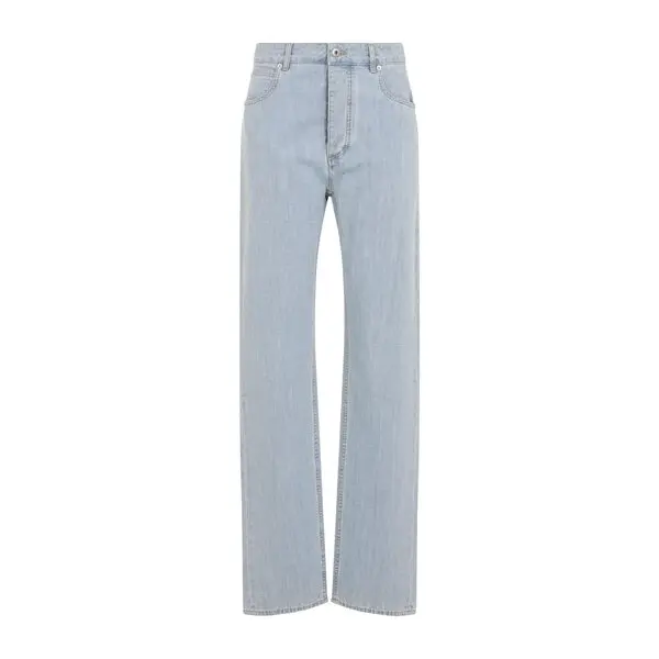 Bottega Veneta Chambray Straight Pants - Blue