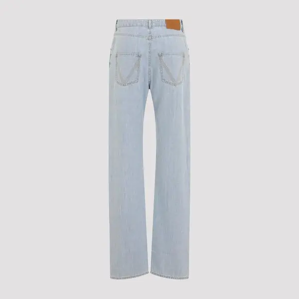 Bottega Veneta Chambray Straight Pants