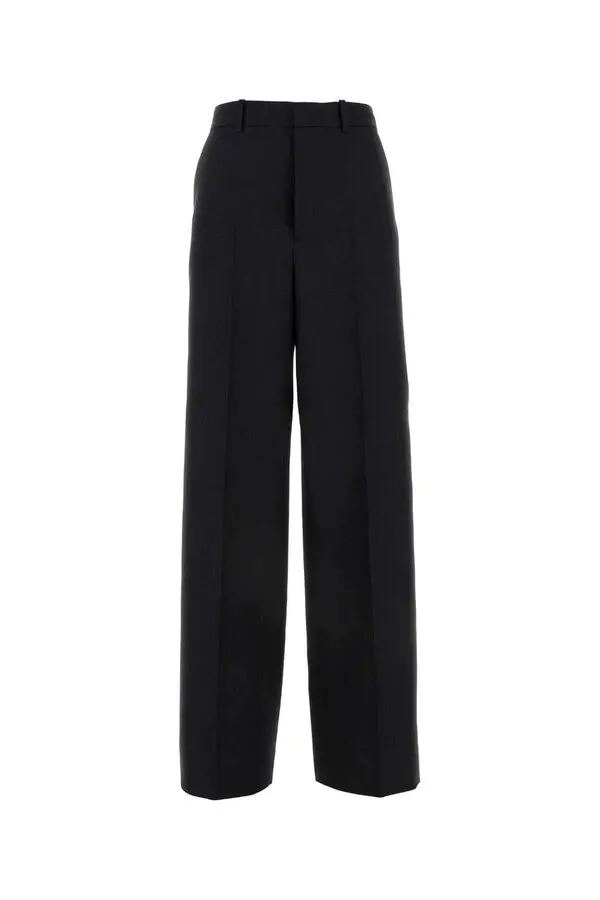 Gucci Slate Wool Wide-leg Pant