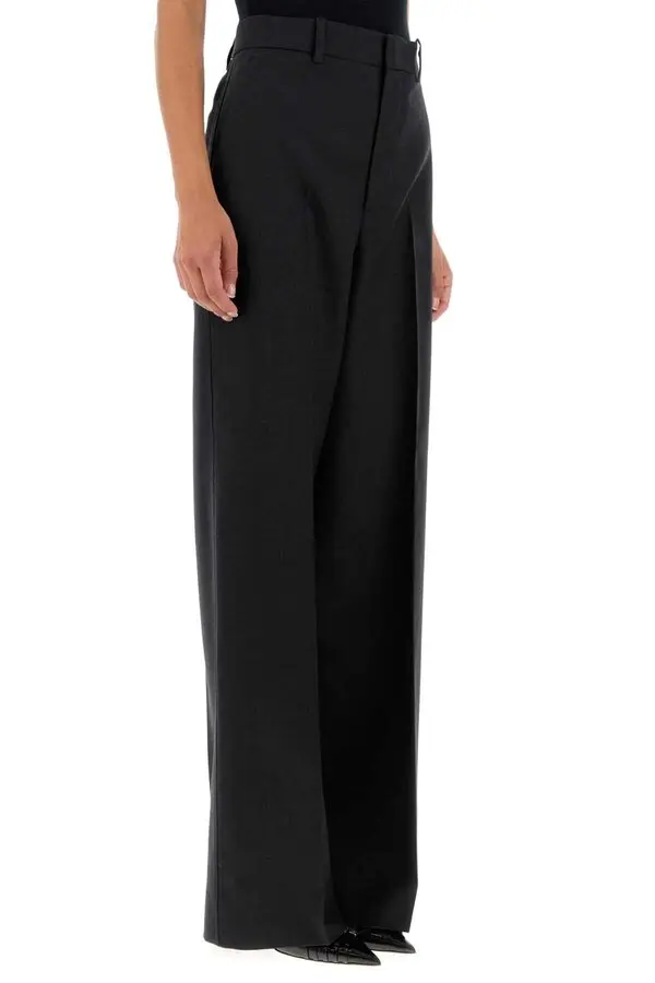 Gucci Slate Wool Wide-leg Pant