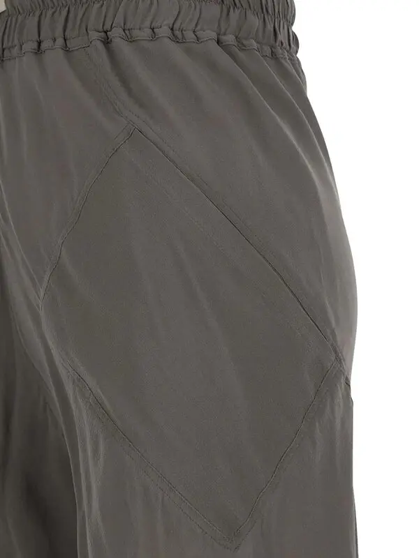 Rick Owens Flared Trousers With Drawstring