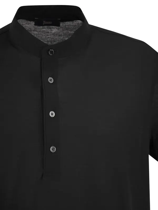 Herno Jersey Polo Shirt With Seraph Collar