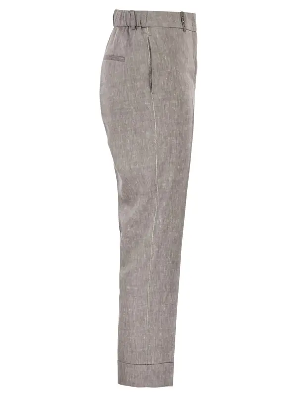 Peserico Wool Blend Flannel Trousers