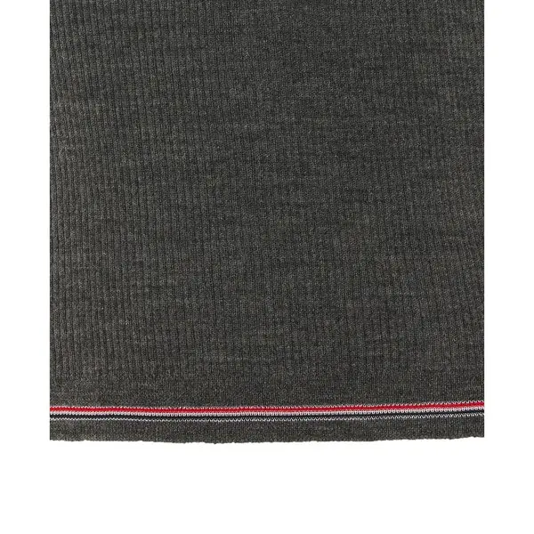 Thom Browne Striped Merino Wool Knitted Tank Top - Gray