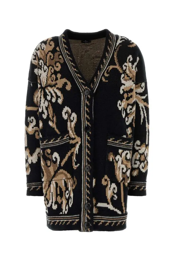 Etro Embroidered Wool Cardigan