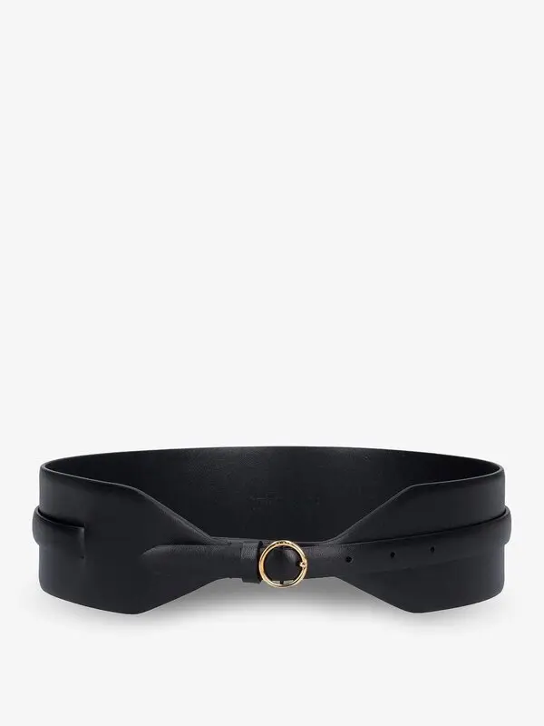Alaïa Maxi Leather Belt With Metal Buckle - Multicolor