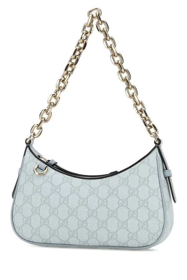 Gucci Printed Canvas Gg Emblem Shoulder Bag