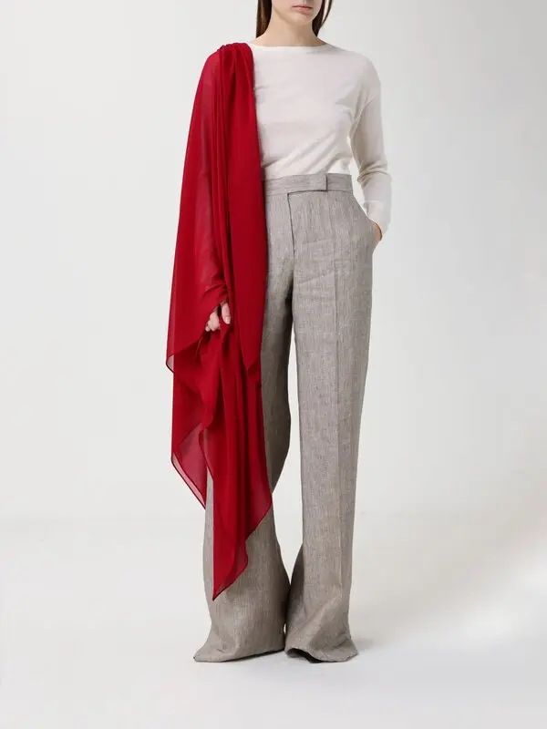 Max Mara Striped Cashmere And Silk Pullover