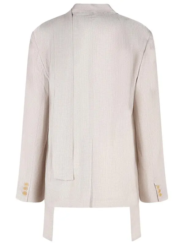 Acne Studios Blazer In Cupro Beige