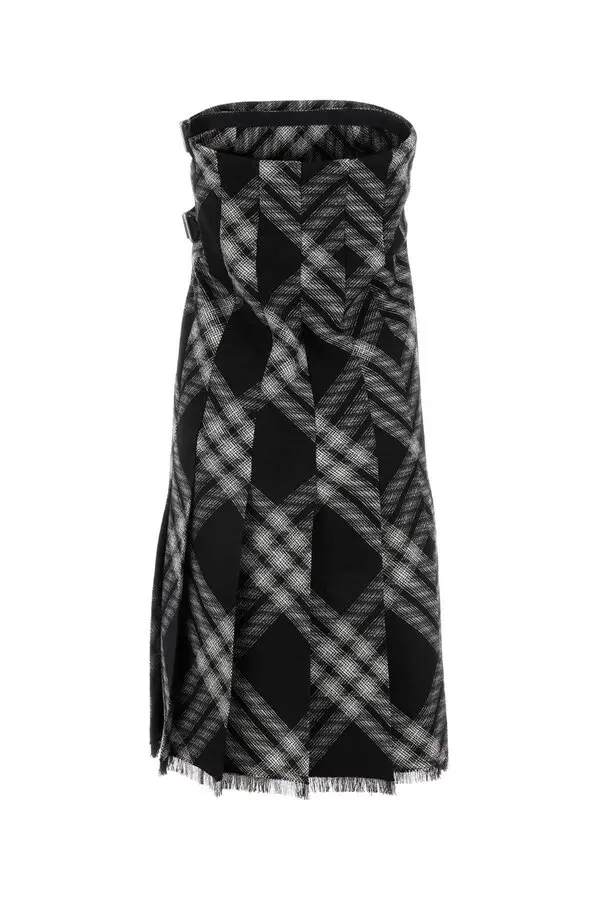 Burberry Embroidered Wool Dress