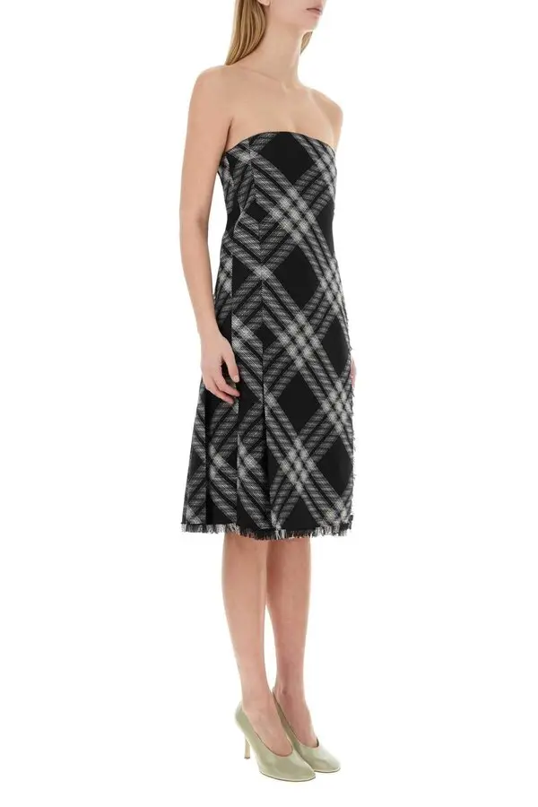 Burberry Embroidered Wool Dress