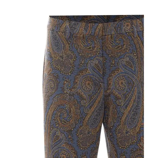 Etro Paisley Motif Flare Trousers - Brown