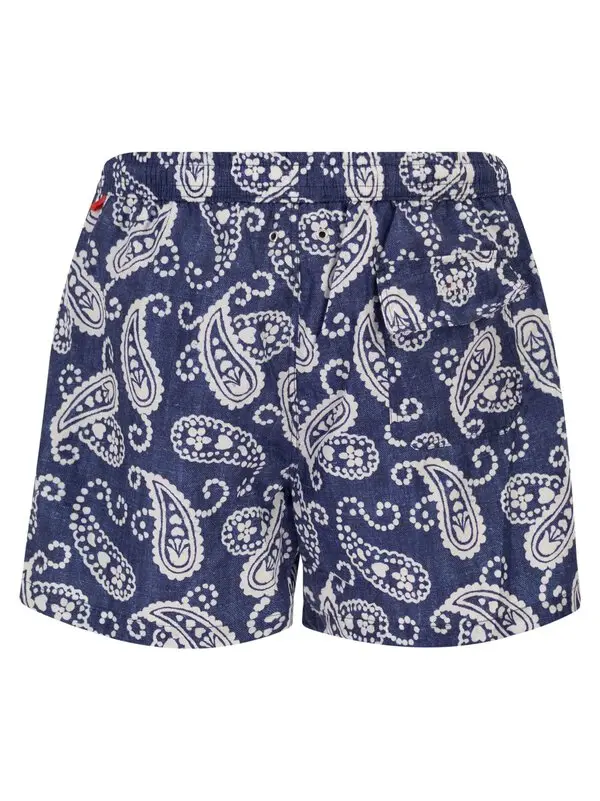 Kiton Short Patterned Swim Boxers