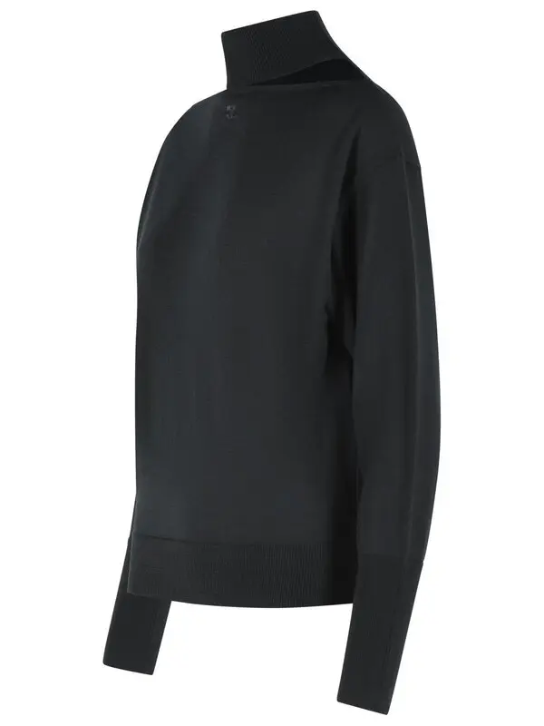 COURREGES Merino Wool Turtleneck Sweater