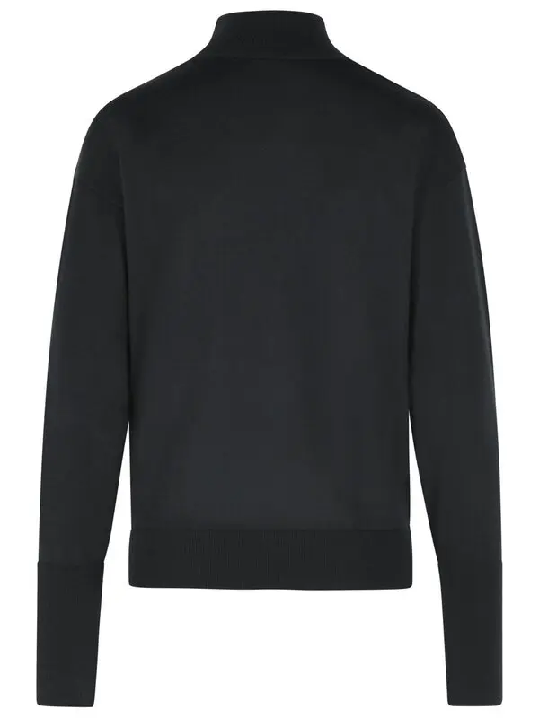 COURREGES Merino Wool Turtleneck Sweater - Black