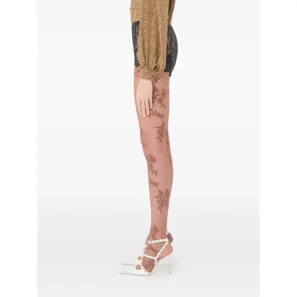 Valentino Garavani Floral Lace Mini Shorts