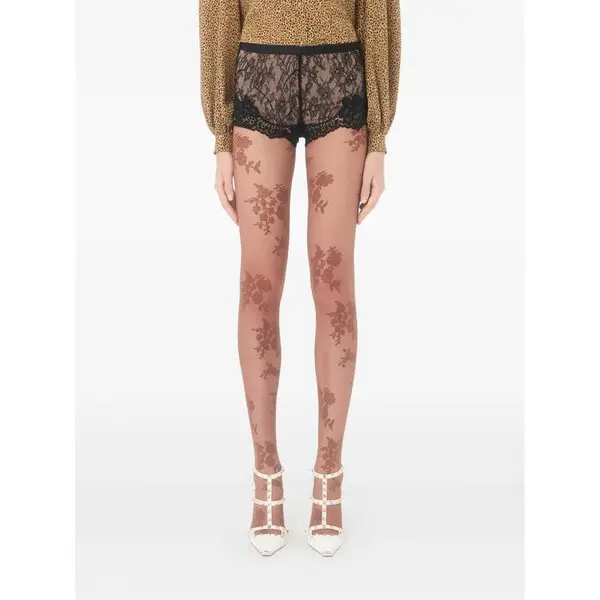 Valentino Garavani Floral Lace Mini Shorts