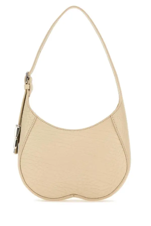 Burberry Sand Leather Small Chess Shoulder Bag