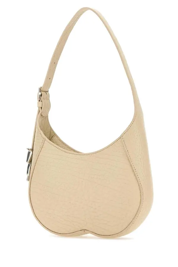 Burberry Sand Leather Small Chess Shoulder Bag