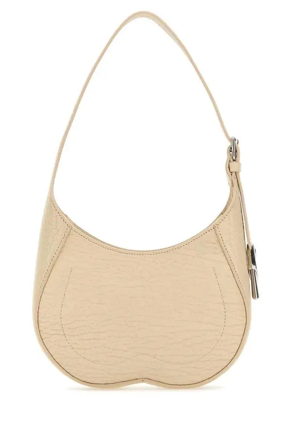 Burberry Sand Leather Small Chess Shoulder Bag