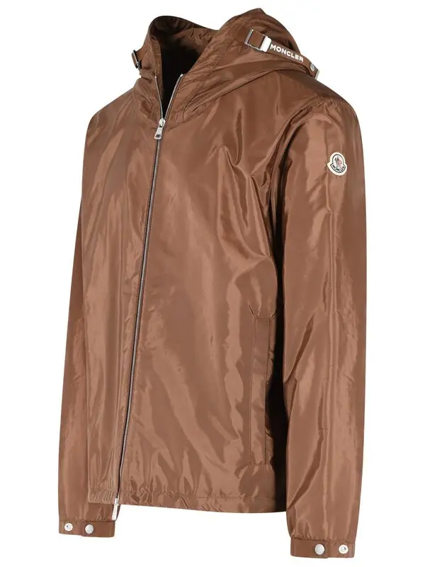 Moncler Remoray' Polyamide Hooded Windbreaker - Brown