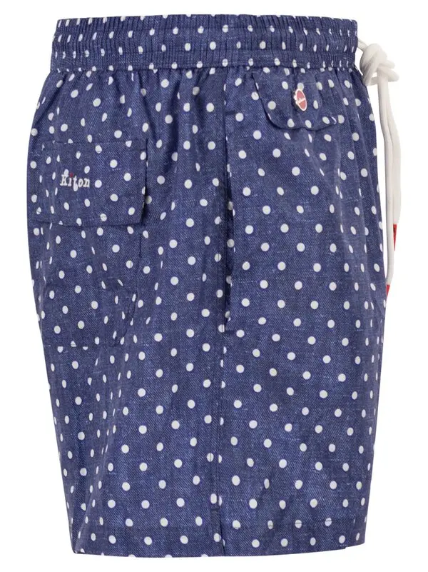 Kiton Short Patterned Swim Boxers