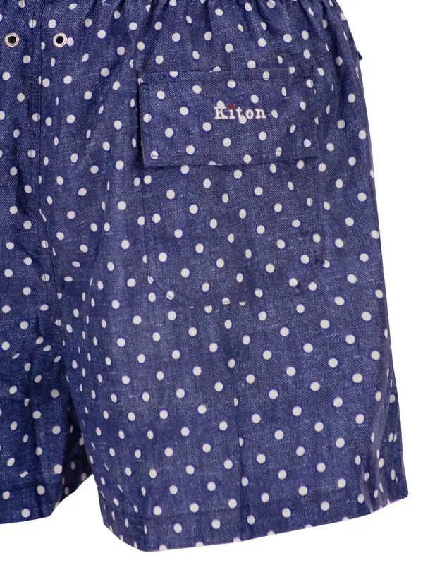 Kiton Short Patterned Swim Boxers