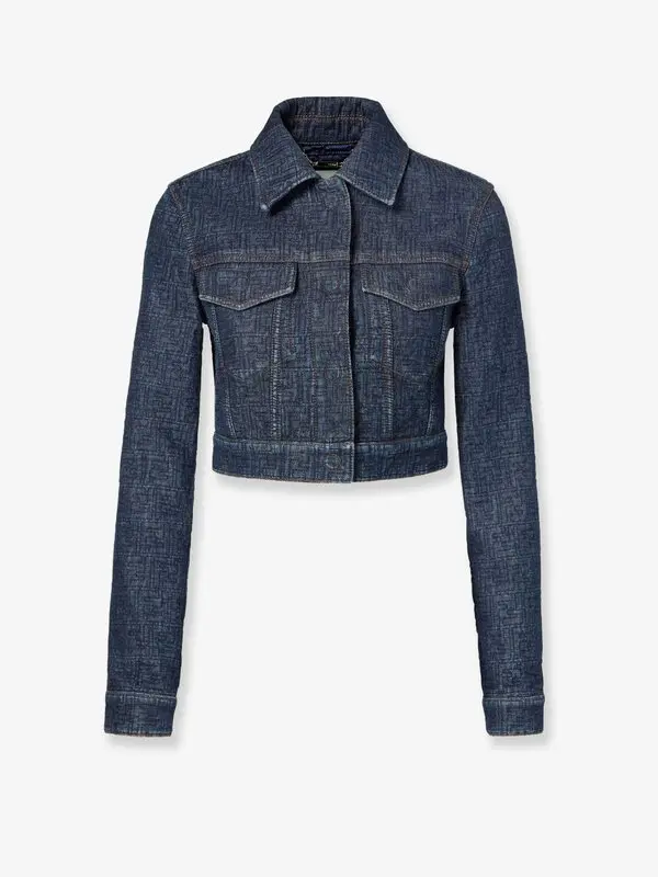 Fendi Padded Denim Jacket - Multicolor