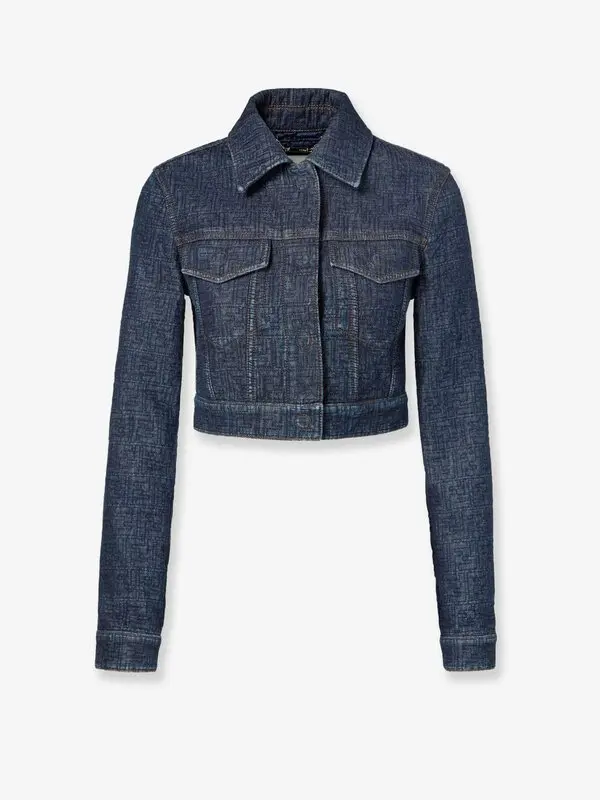 Fendi Padded Denim Jacket - Multicolor