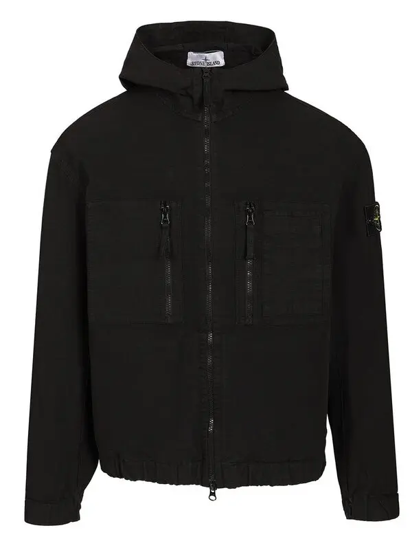 Stone Island Organic Cotton Ripstop Hooded Overshirt