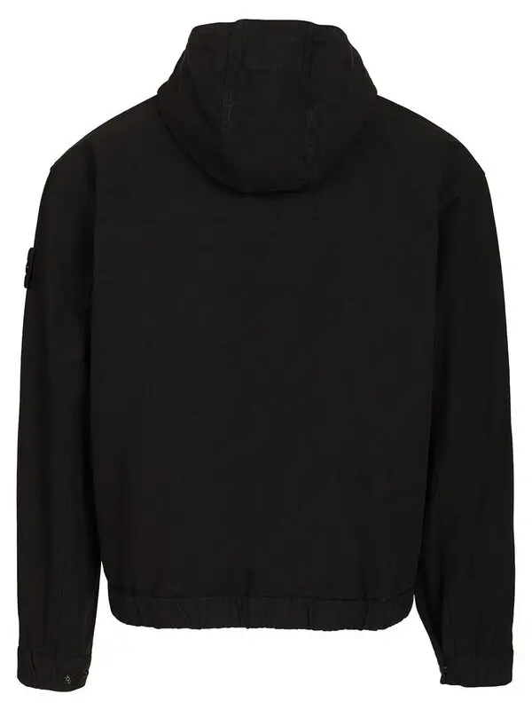 Stone Island Organic Cotton Ripstop Hooded Overshirt